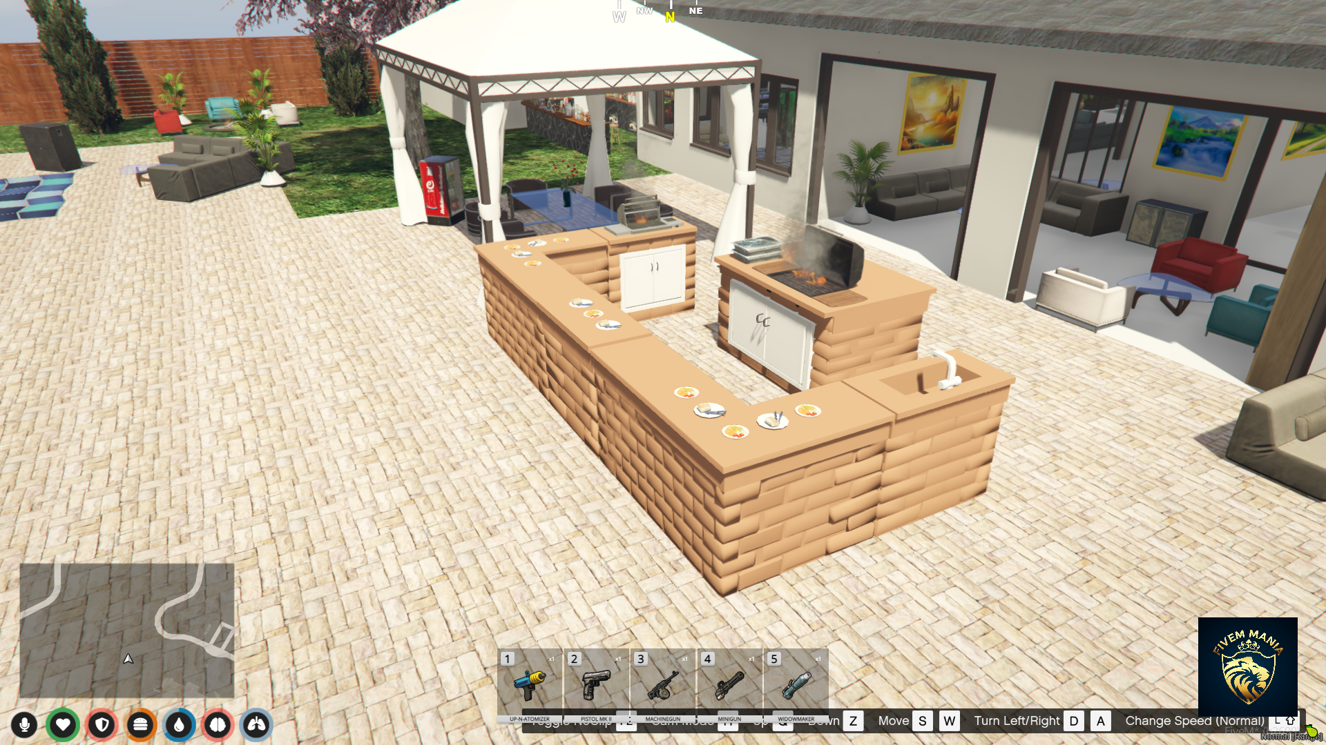 FiveM Mania · Brick Mansion MLO.
