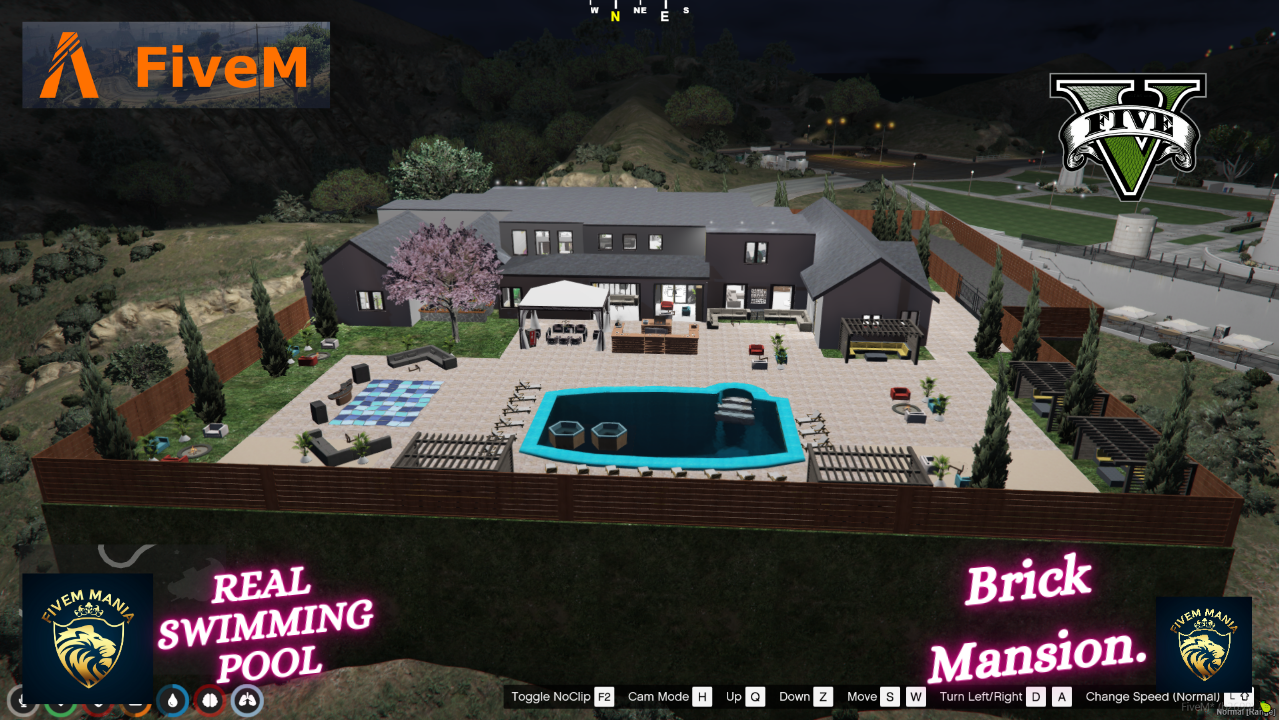 FiveM Mania · Brick Mansion MLO.