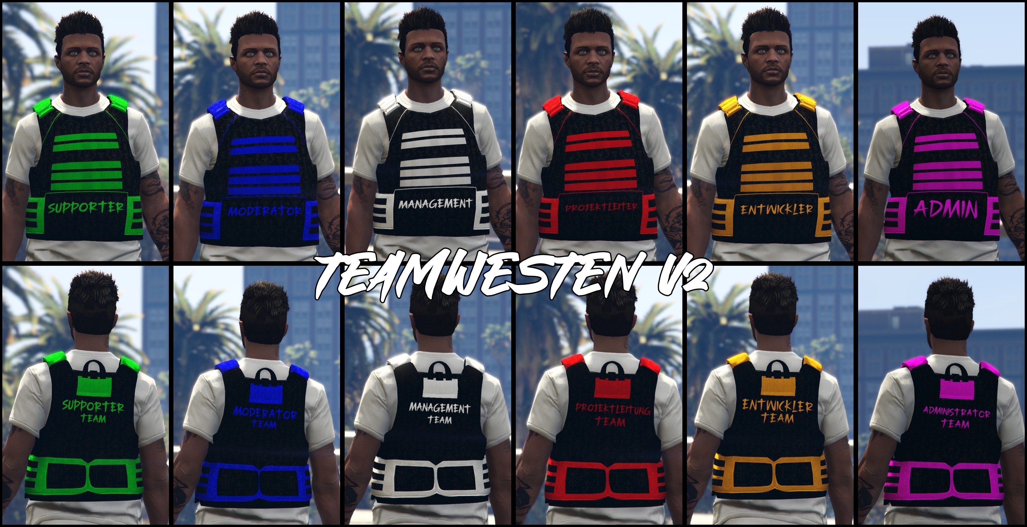 The Hood V Clothes | Team Vest Pack V2