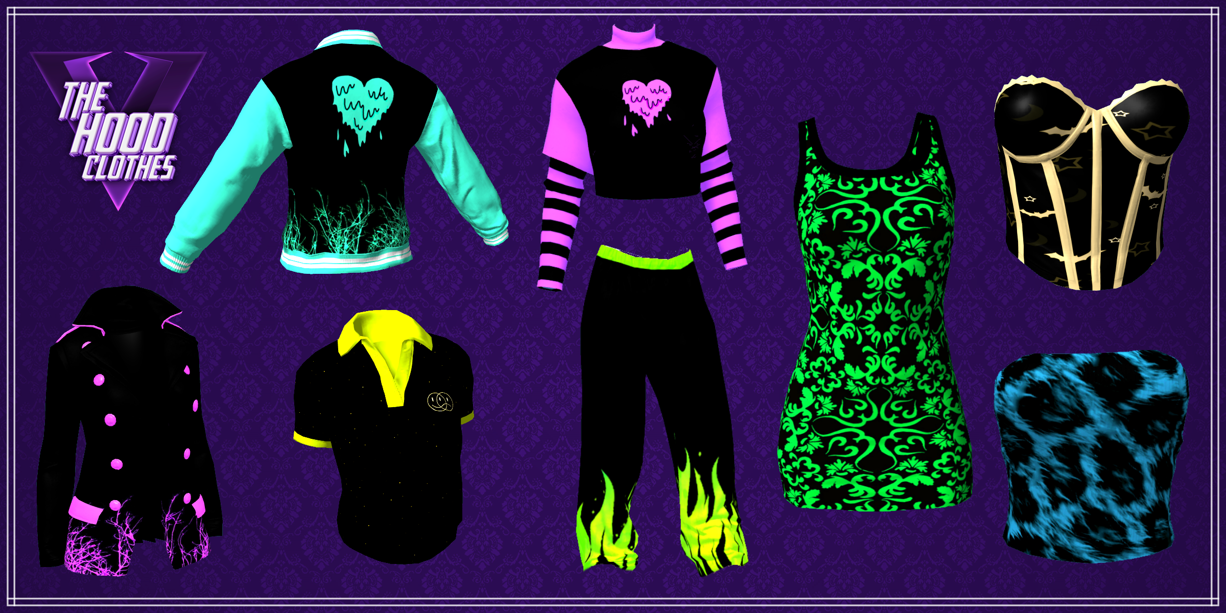 The Hood V Clothes | Neon + Toxic Pack