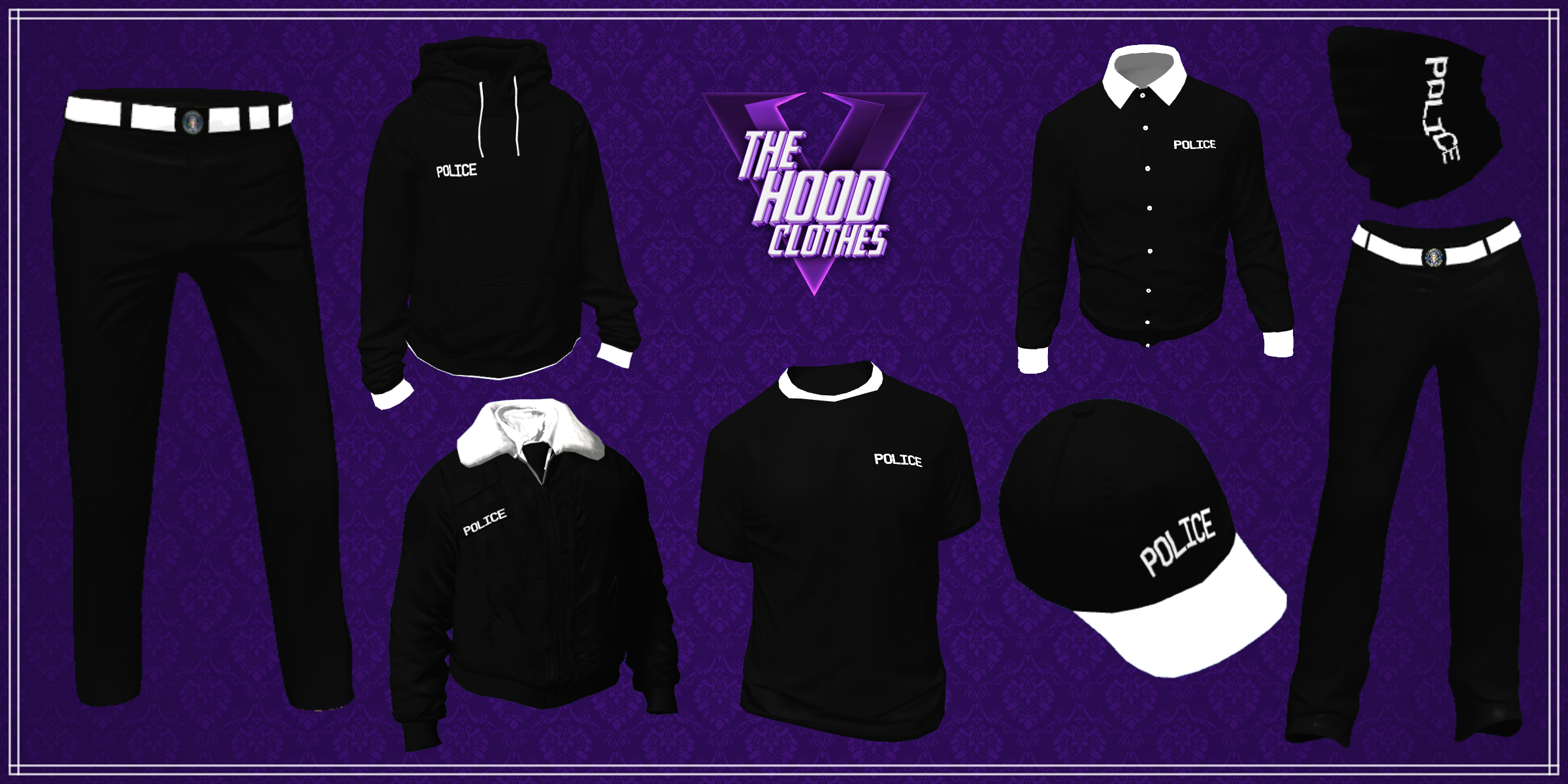 The Hood V Clothes | Police Pack