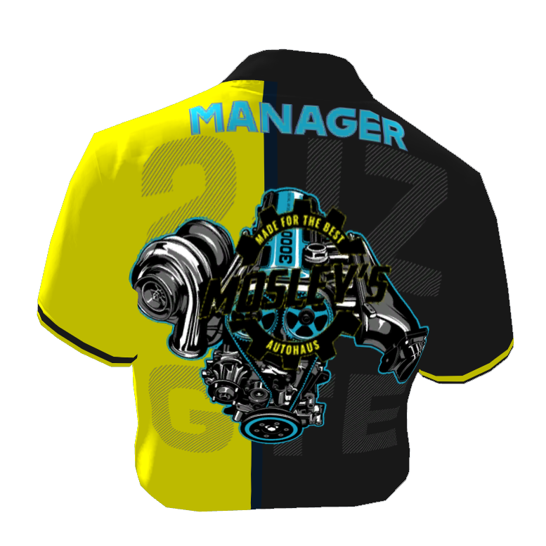 GTV Clothing · Mosley's Auto 1 (Male and Female)