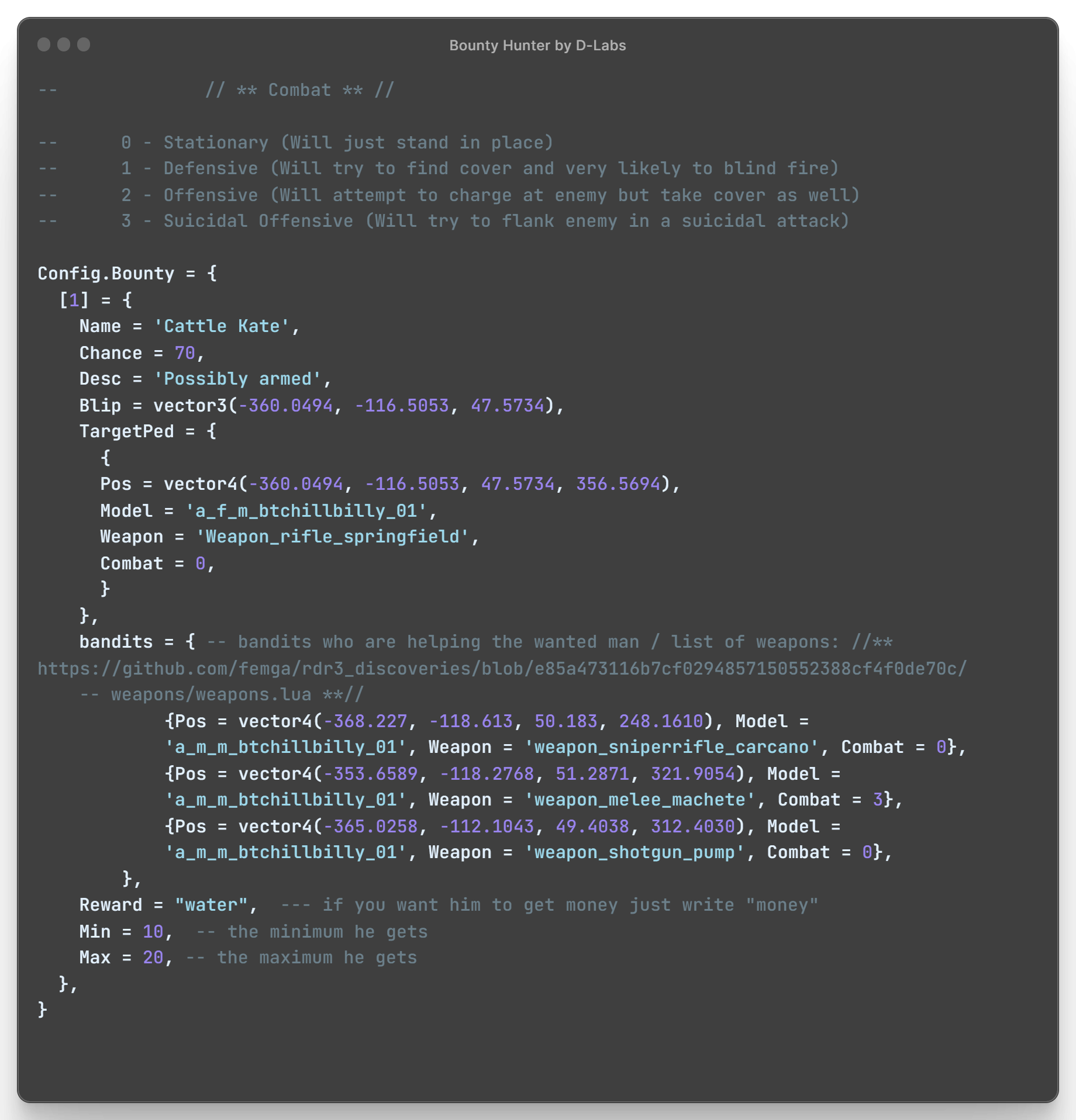 D-Labs Scripts | Bounty Hunter