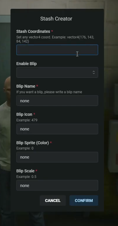 LunaShop · Stash Creator