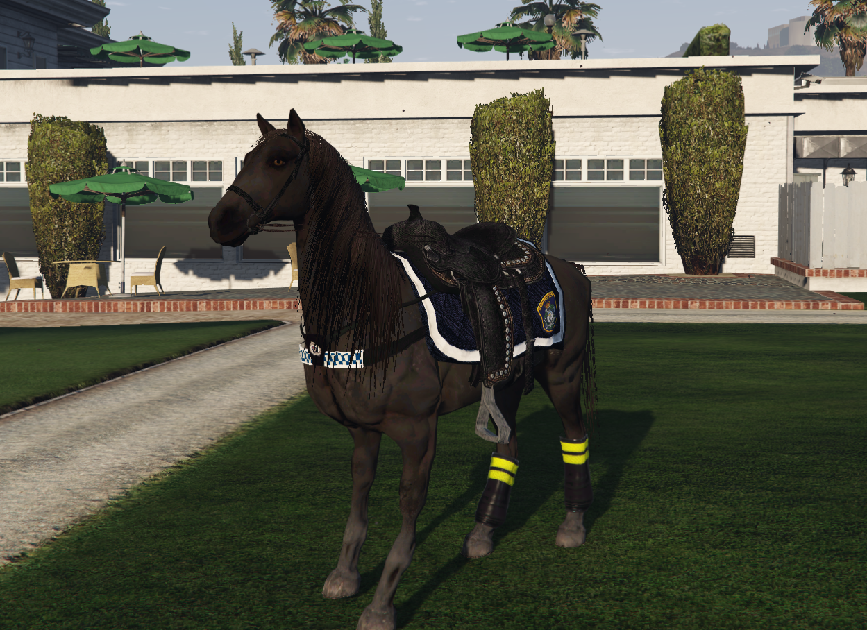 The Peds Store · Police Horse (V2) - Addon Ped