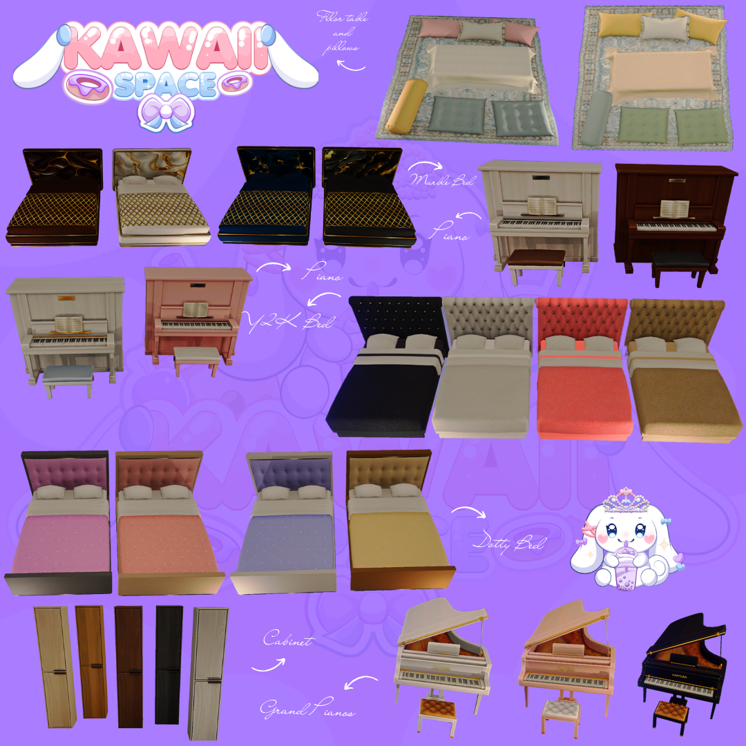 Kawaii Space · 🌸𝙈𝙚𝙜𝙖 𝙁𝙪𝙧𝙣𝙞𝙩𝙪𝙧𝙚 𝙋𝙖𝙘𝙠 - 500 𝙋𝙧𝙤𝙥𝙨