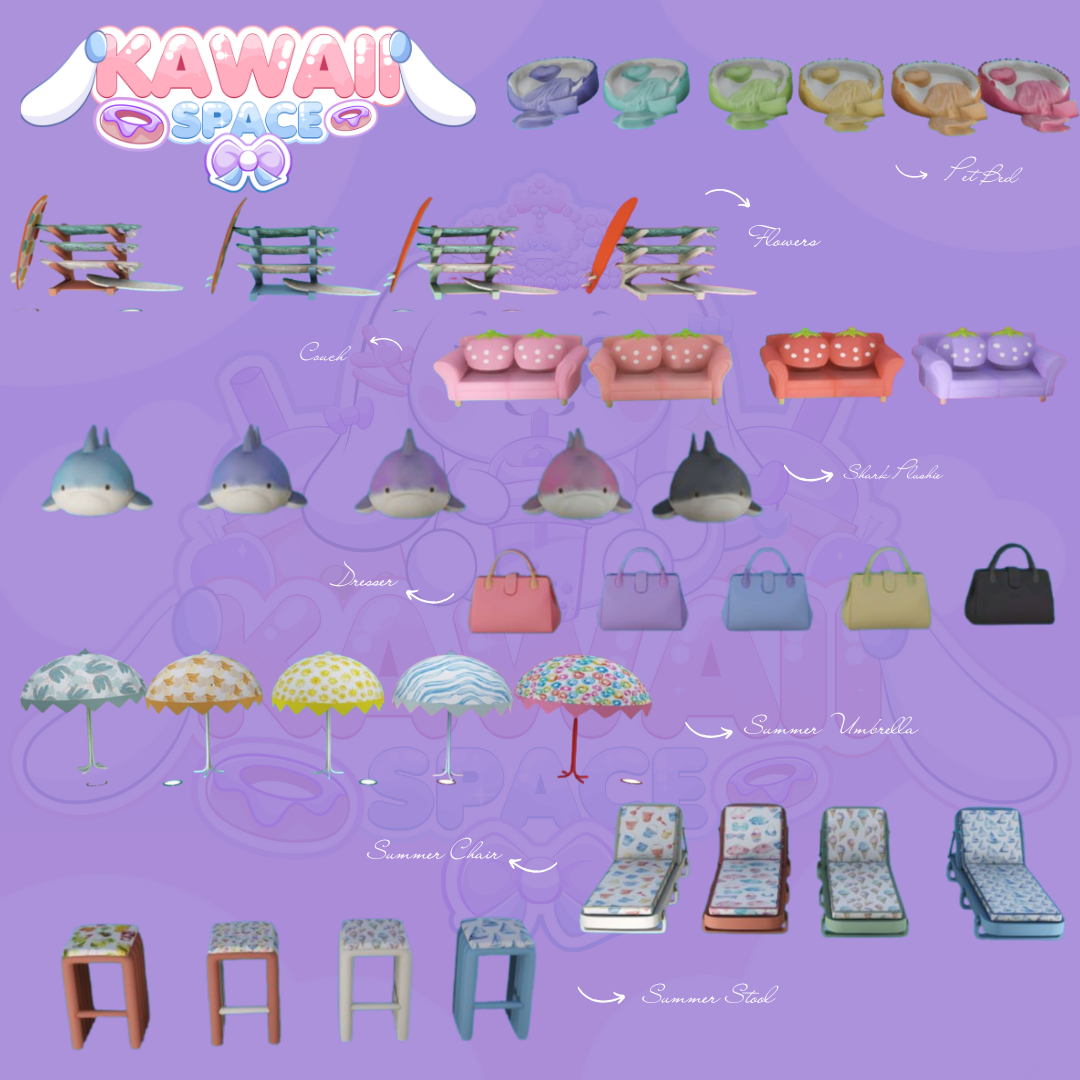Kawaii Space · 🌸𝙈𝙚𝙜𝙖 𝙁𝙪𝙧𝙣𝙞𝙩𝙪𝙧𝙚 𝙋𝙖𝙘𝙠 - 500 𝙋𝙧𝙤𝙥𝙨