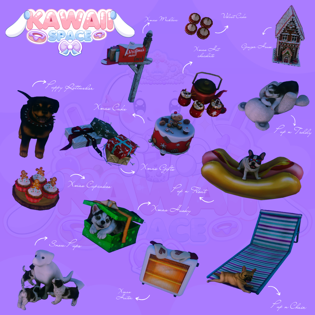 Kawaii Space · 🌸𝙈𝙚𝙜𝙖 𝙁𝙪𝙧𝙣𝙞𝙩𝙪𝙧𝙚 𝙋𝙖𝙘𝙠 - 500 𝙋𝙧𝙤𝙥𝙨