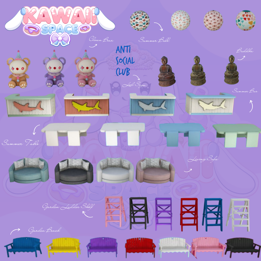 Kawaii Space · 🌸𝙈𝙚𝙜𝙖 𝙁𝙪𝙧𝙣𝙞𝙩𝙪𝙧𝙚 𝙋𝙖𝙘𝙠 - 500 𝙋𝙧𝙤𝙥𝙨
