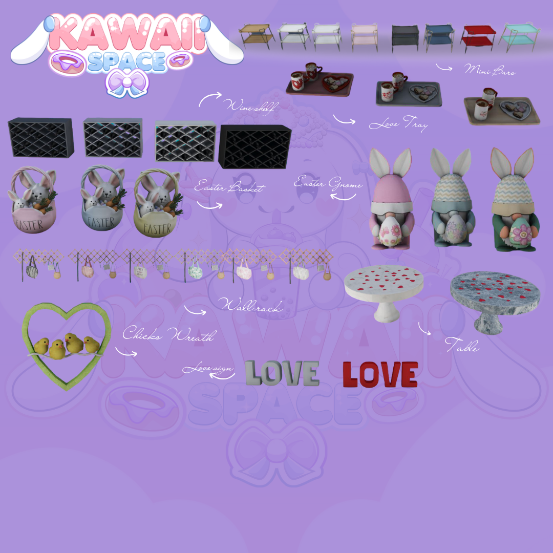 Kawaii Space · 🌸𝙈𝙚𝙜𝙖 𝙁𝙪𝙧𝙣𝙞𝙩𝙪𝙧𝙚 𝙋𝙖𝙘𝙠 - 500 𝙋𝙧𝙤𝙥𝙨
