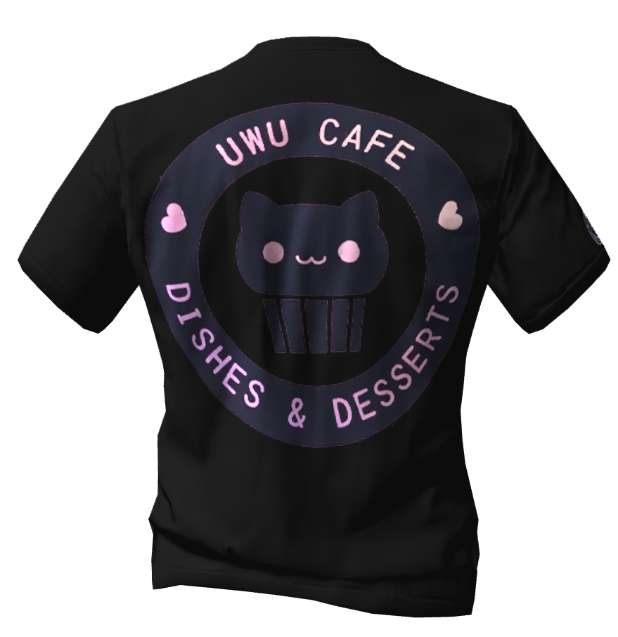 2nd Life Designs · Uwu Cafe Tshirts V2 (Male + Female)
