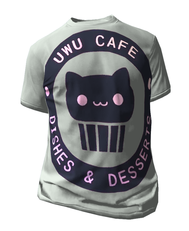 2nd Life Designs · Uwu Cafe Tshirts V2 (Male + Female)