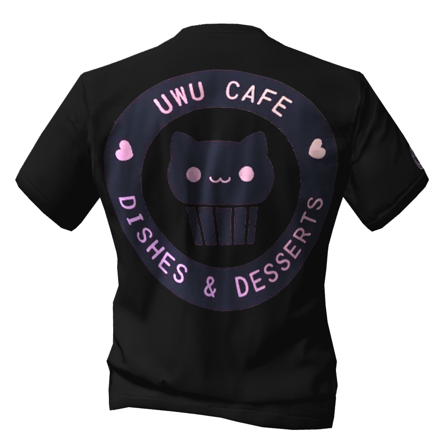 2nd Life Designs · Uwu Cafe Tshirts V2 (Male + Female)