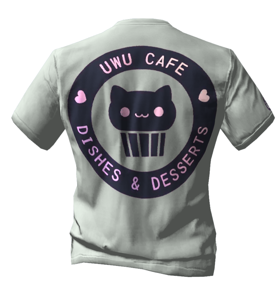 2nd Life Designs · Uwu Cafe Tshirts V2 (Male + Female)