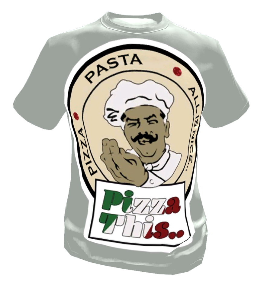 2nd Life Designs · Pizza This Tshirts (Male + Female)