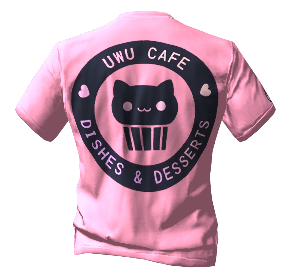 2nd Life Designs · Uwu Cafe Tshirts V2 (Male + Female)