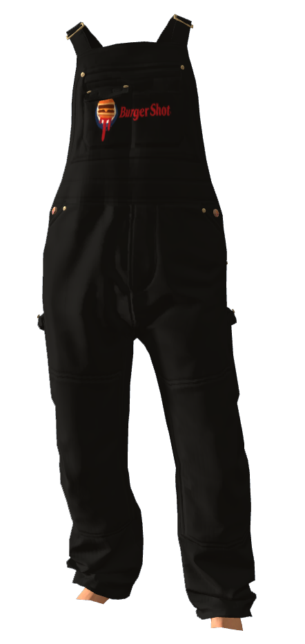2nd Life Designs · Burger Shot Overalls (Male + Female)