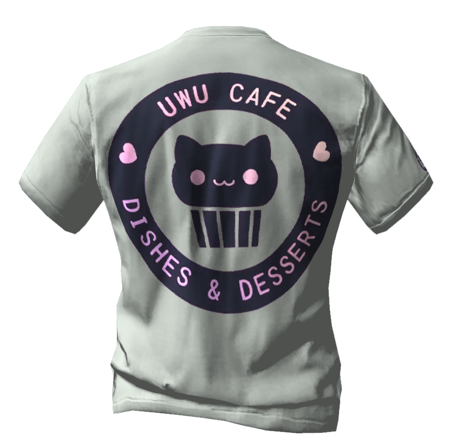 2nd Life Designs · Uwu Cafe Tshirts V2 (Male + Female)
