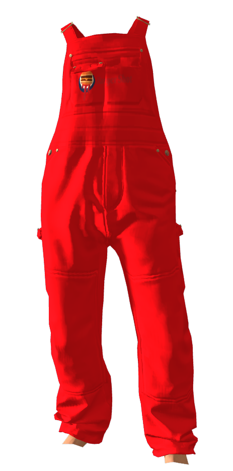 2nd Life Designs · Burger Shot Overalls (Male + Female)