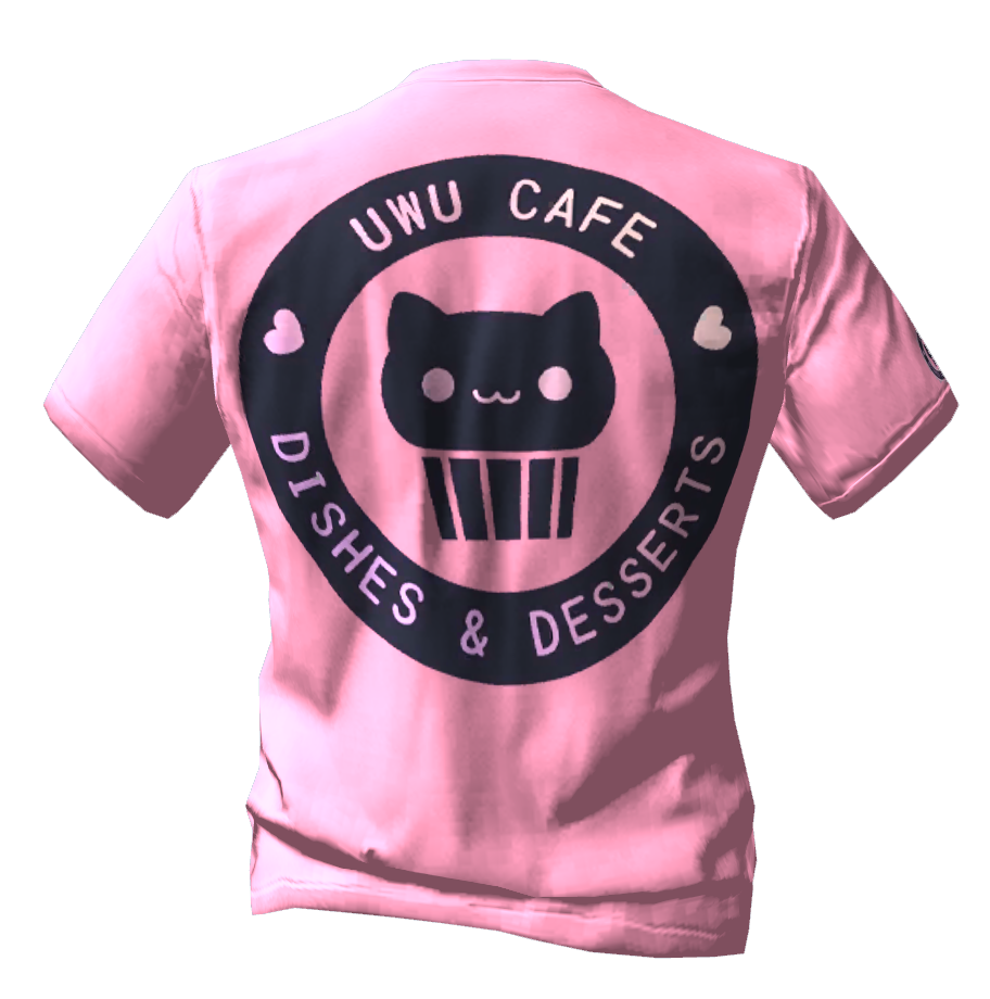 2nd Life Designs · Uwu Cafe Tshirts V2 (Male + Female)