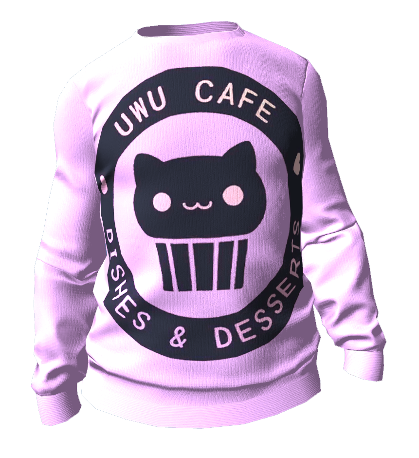 2nd Life Designs · Uwu Cafe Tops V2 (Male + Female)