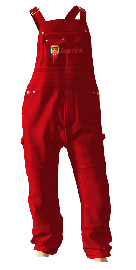 2nd Life Designs · Burger Shot Overalls (Male + Female)