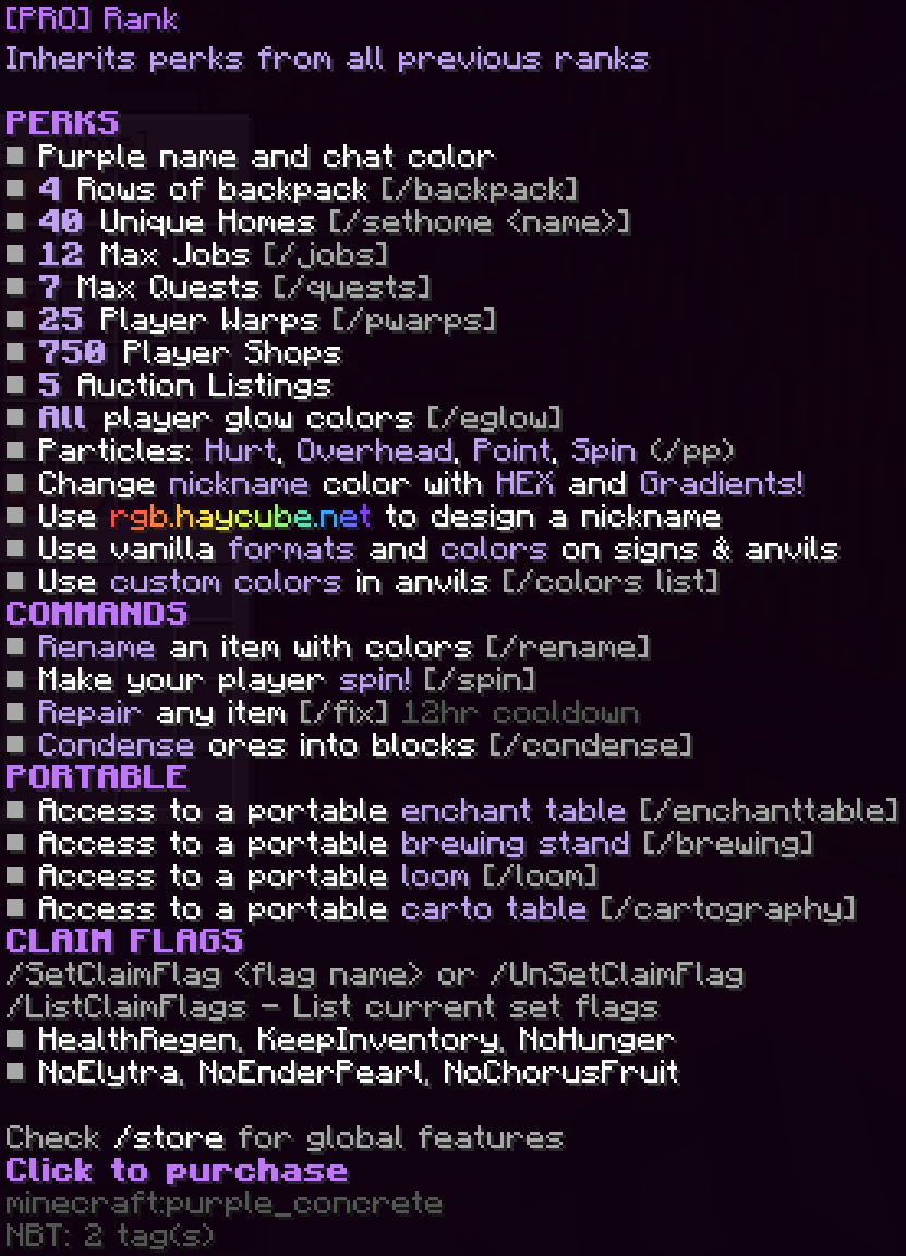 HayCube | PRO Rank