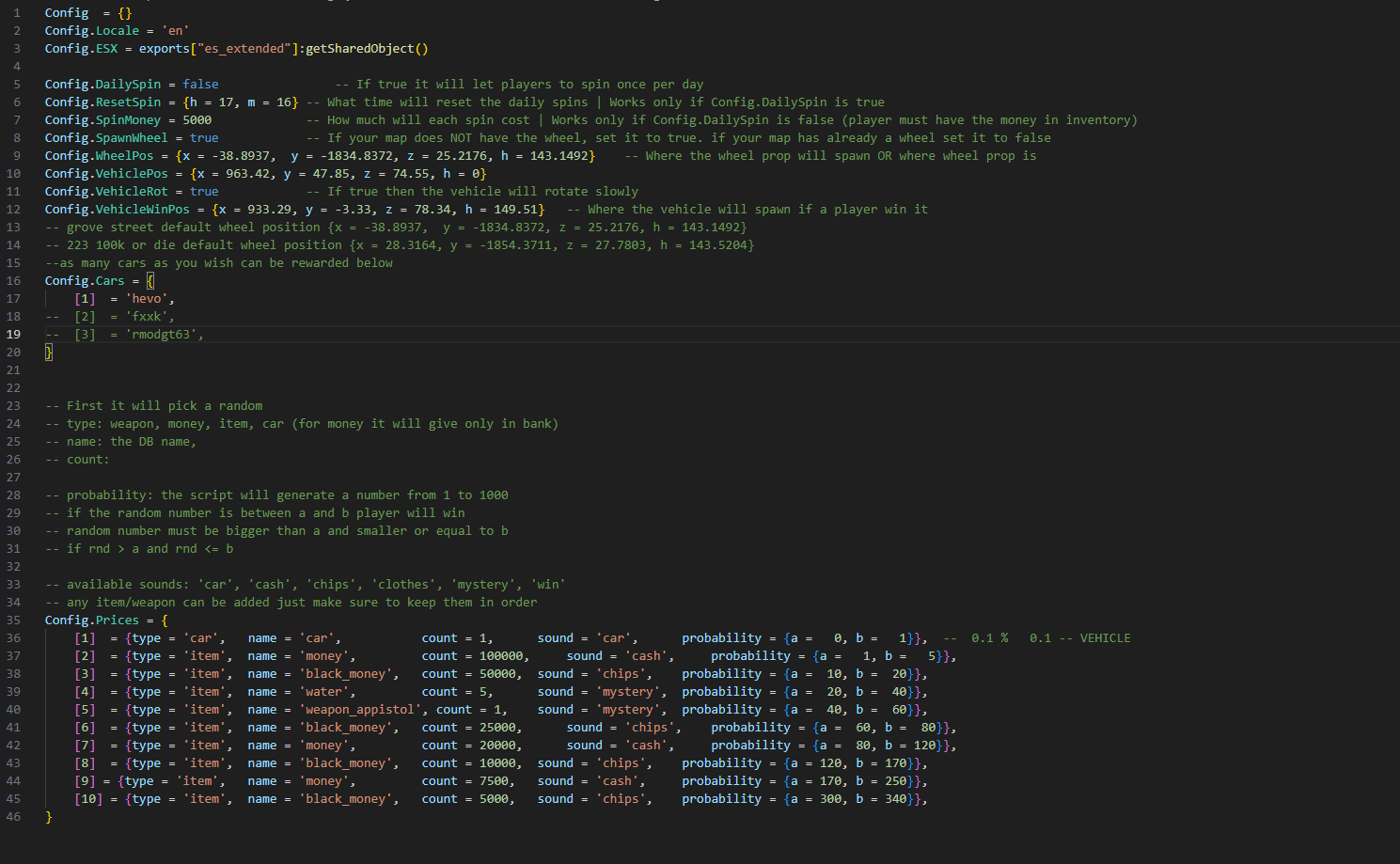 223 Development · 🎡 223 ESX Lucky Wheel | Fully Customizable Prize System 🎡