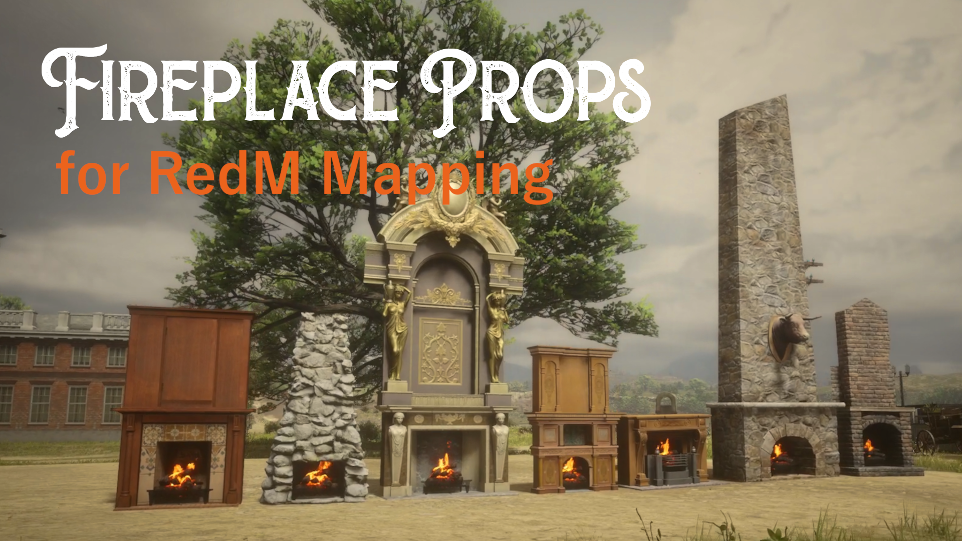 NewTrailsCreations · Fireplace Props