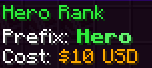 ComfySMP · Hero Rank