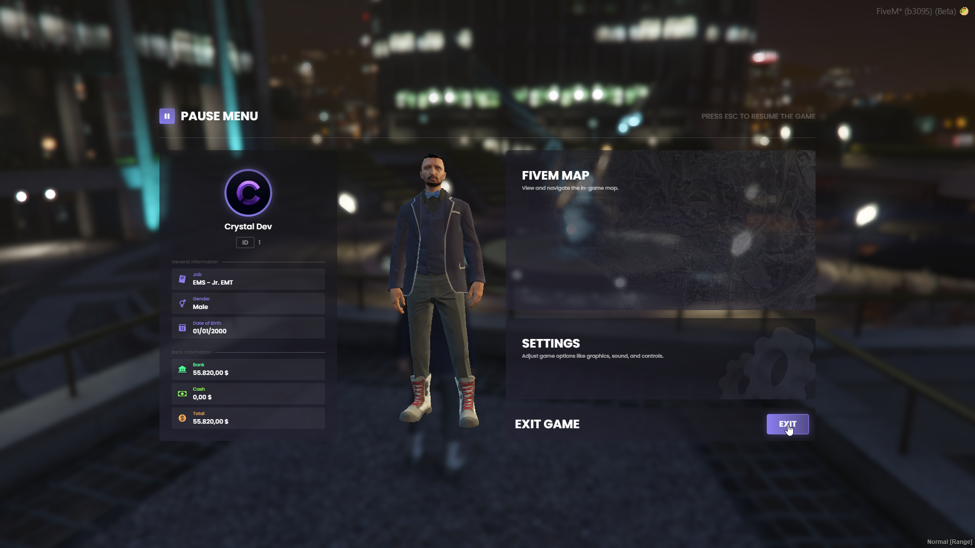 [NEW] Crystal Pausemenu - FiveM Releases - Cfx.re Community