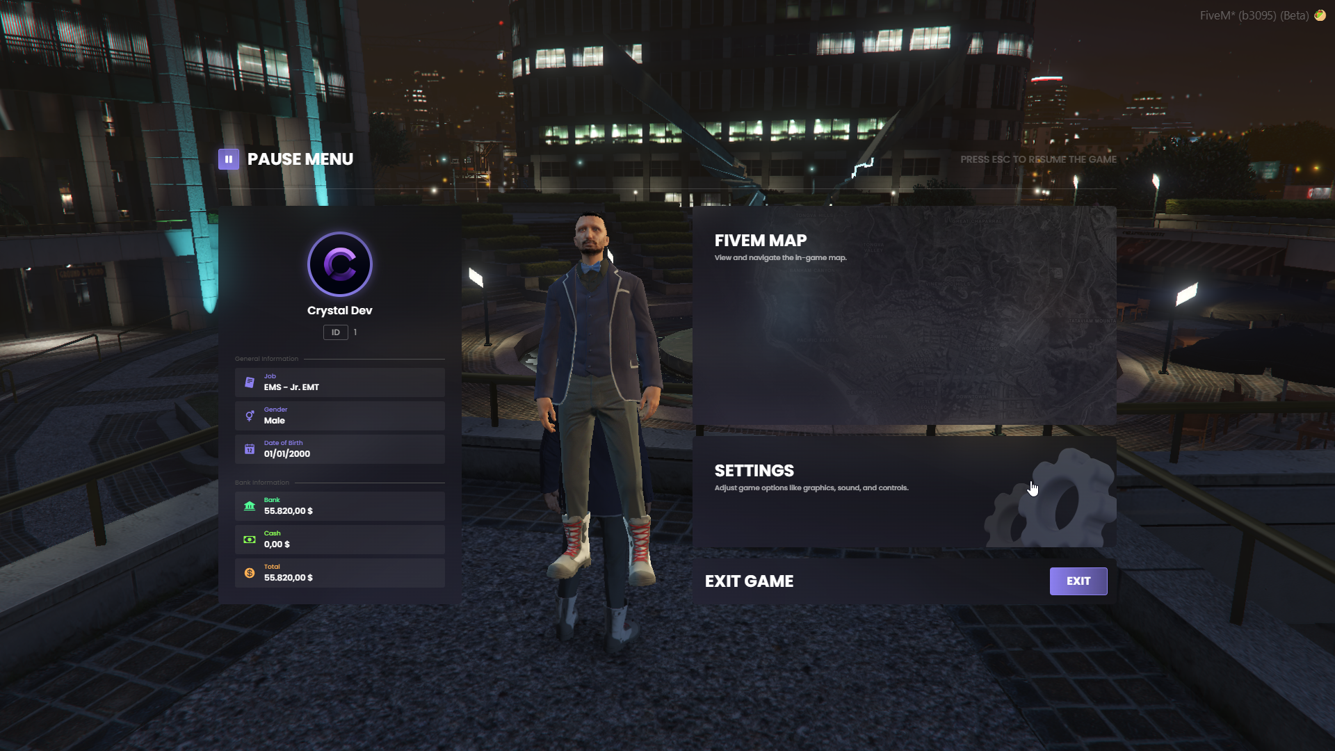 [NEW] Crystal Pausemenu - FiveM Releases - Cfx.re Community