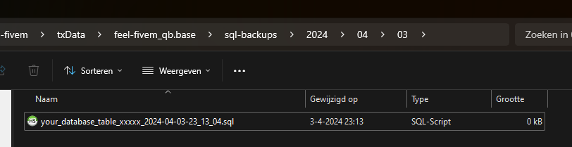 FEEL - FiveM Mods | Feel - SQL Dumper with Google Drive (optional)