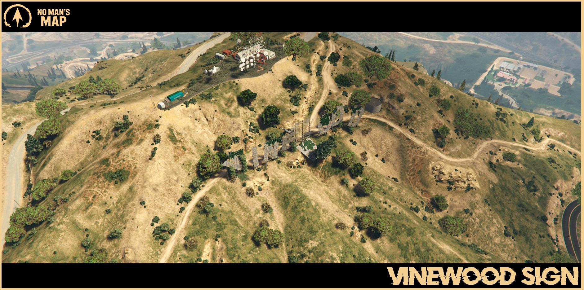 No Man’s Map · Vinewood Sign/ Apocalypse | YMAP