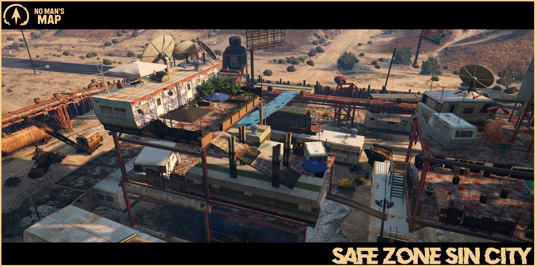 No Man’s Map · Safe Zone Sin City / Apocalypse | YMAP / MLO