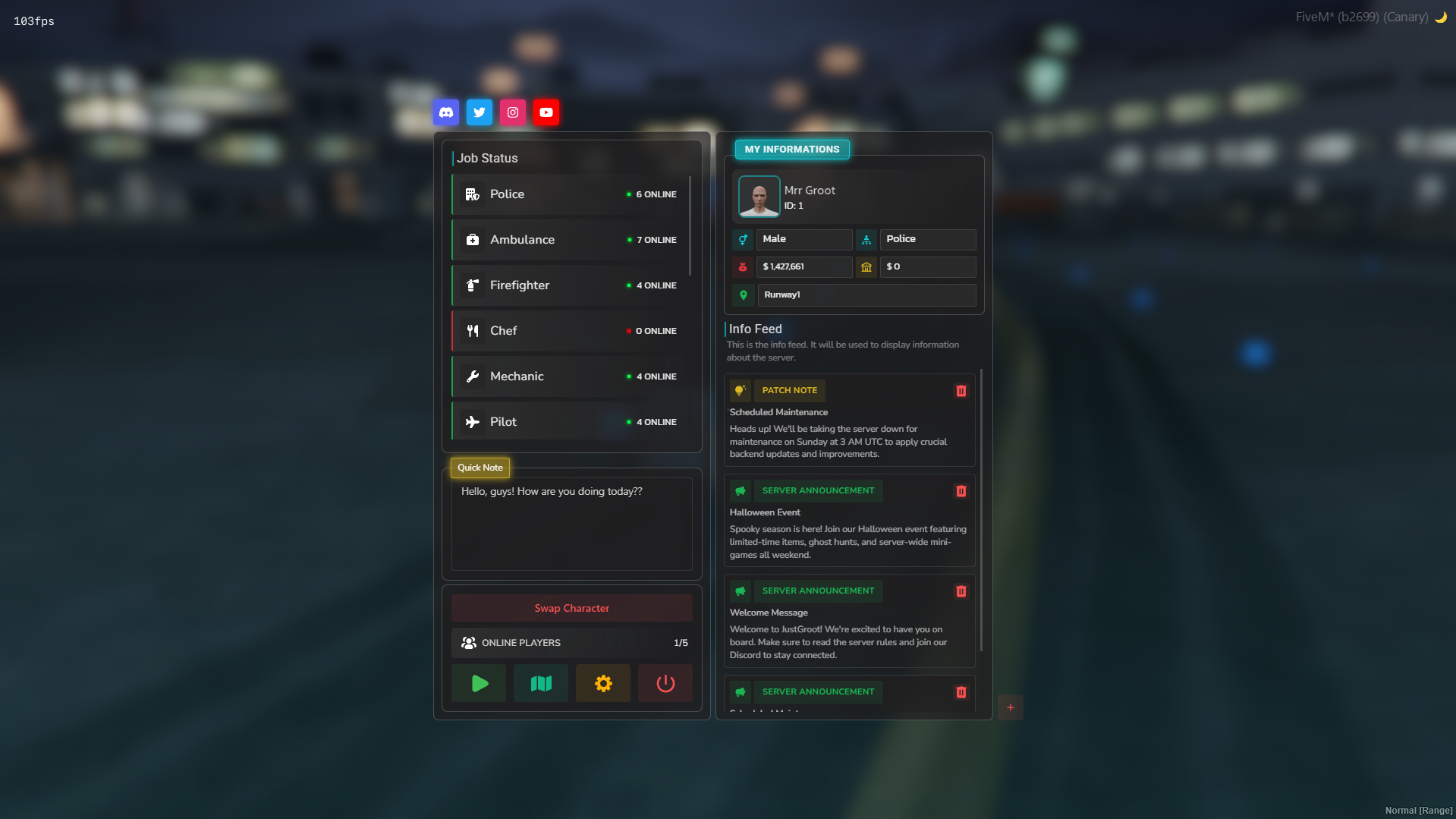 Groot Development · Pause Menu Simplified
