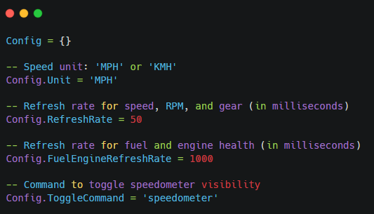 Horizon Scripts · Standalone SPEEDOMETER