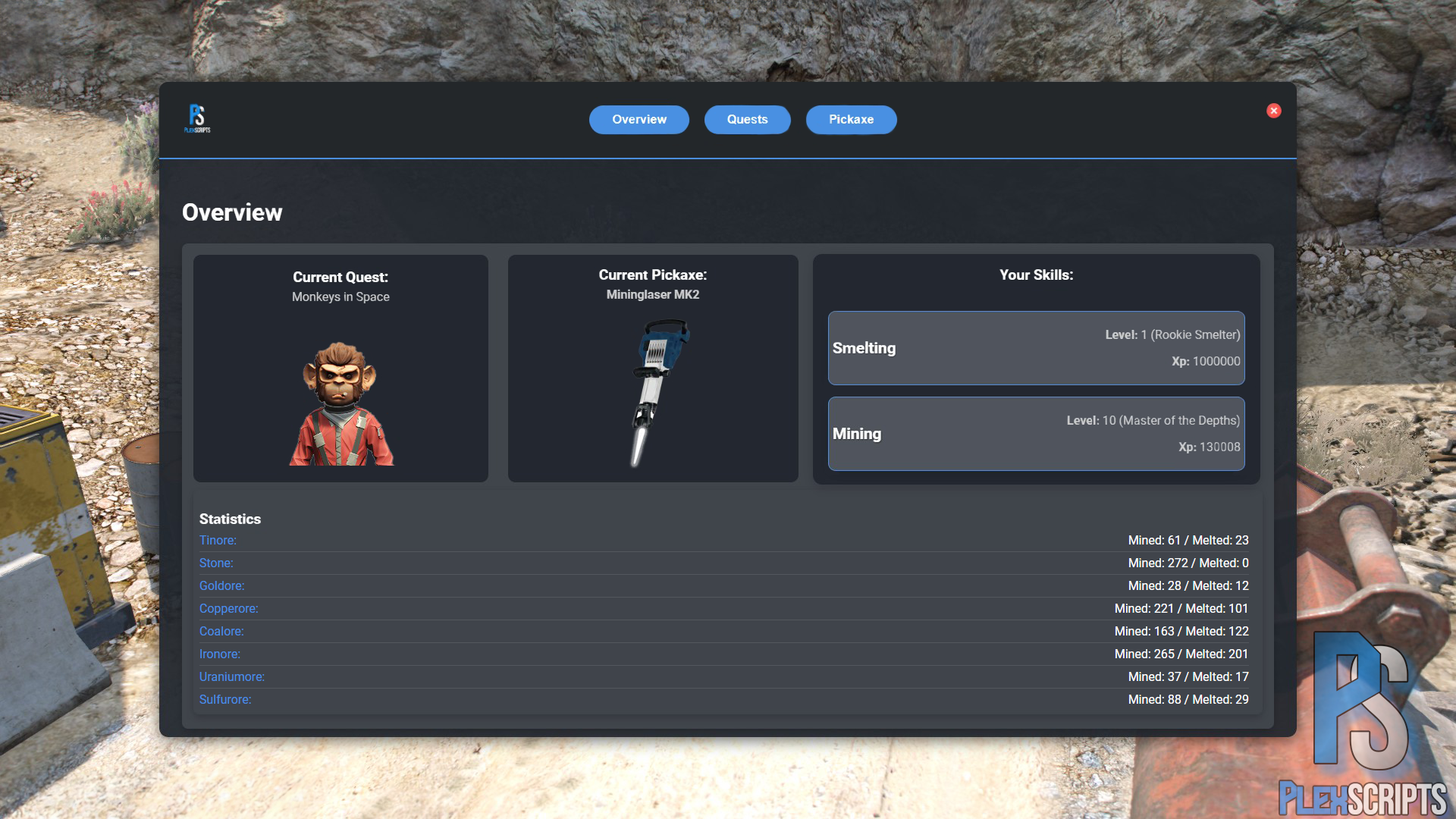 PlexScripts · Mining System