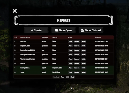 EZ Scripts | EZ Report Menu