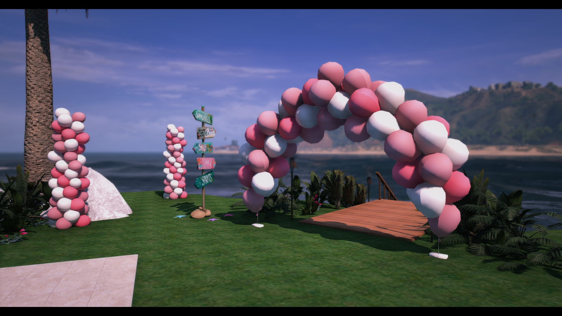 Sakura Mods | Pink Birthday Island