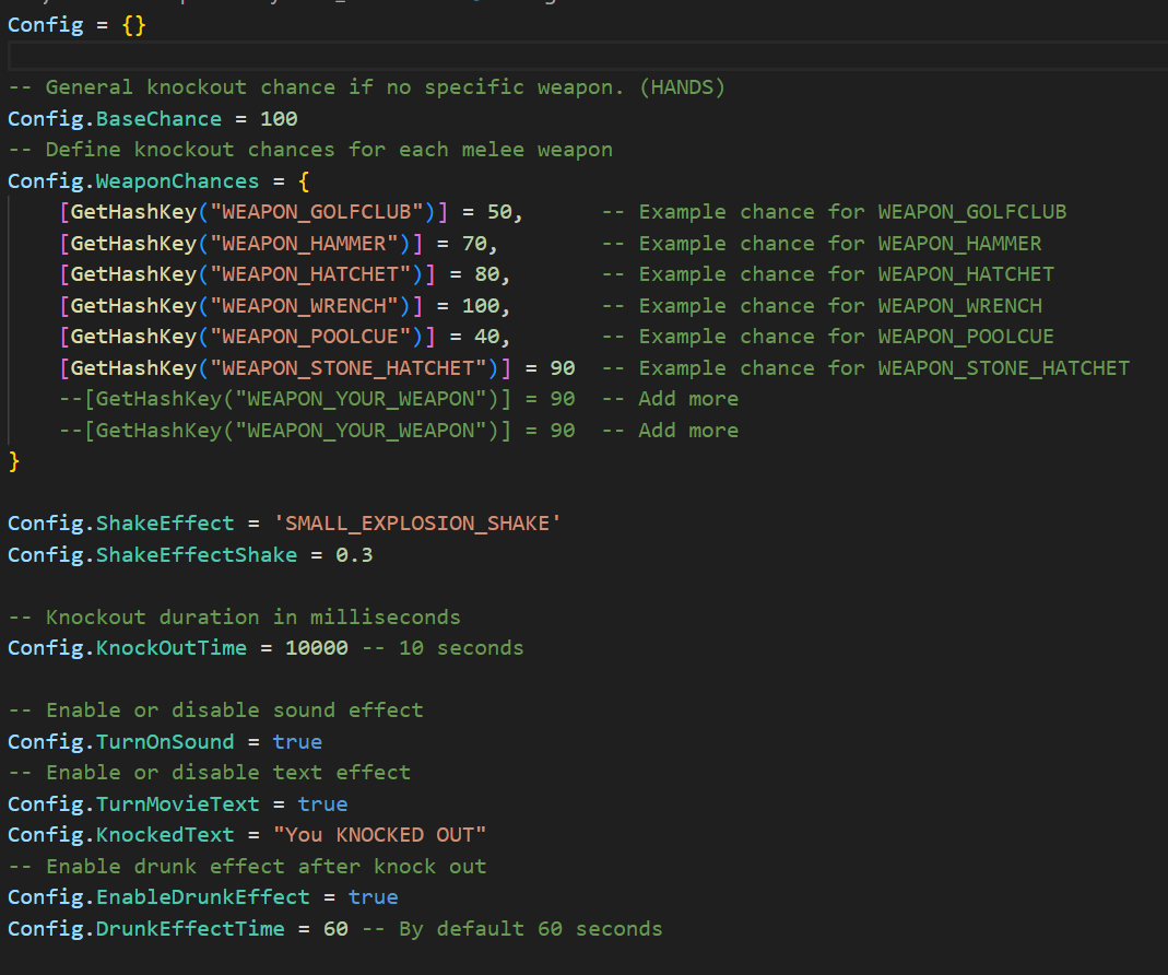 International systems · KnockOut