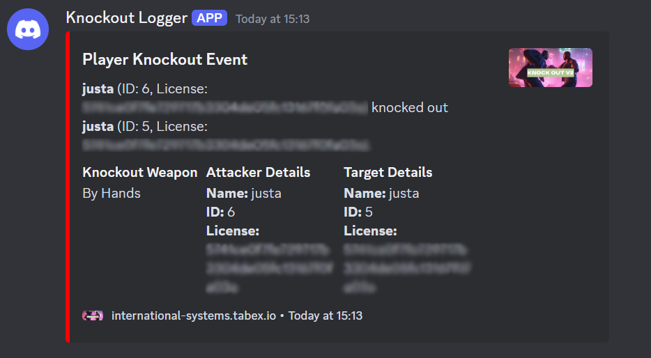 International systems · KnockOut V2