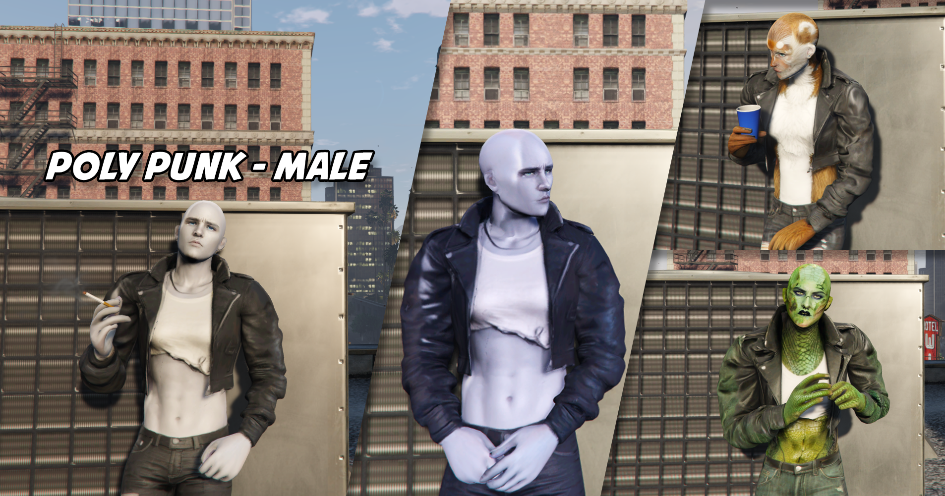 Popcorn Roleplay · Poly Punk - Male