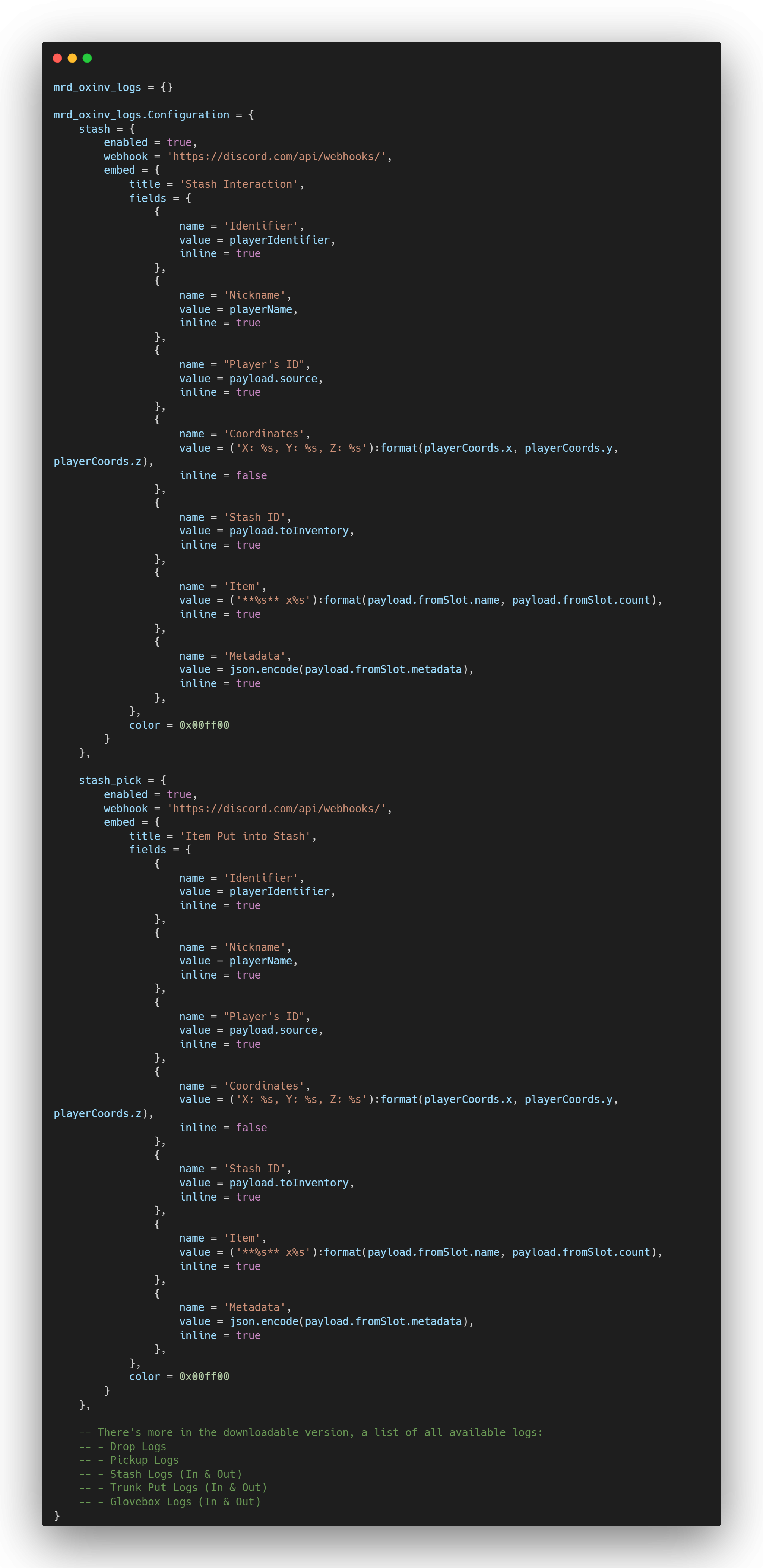 wqlfz · OX Inventory Logs