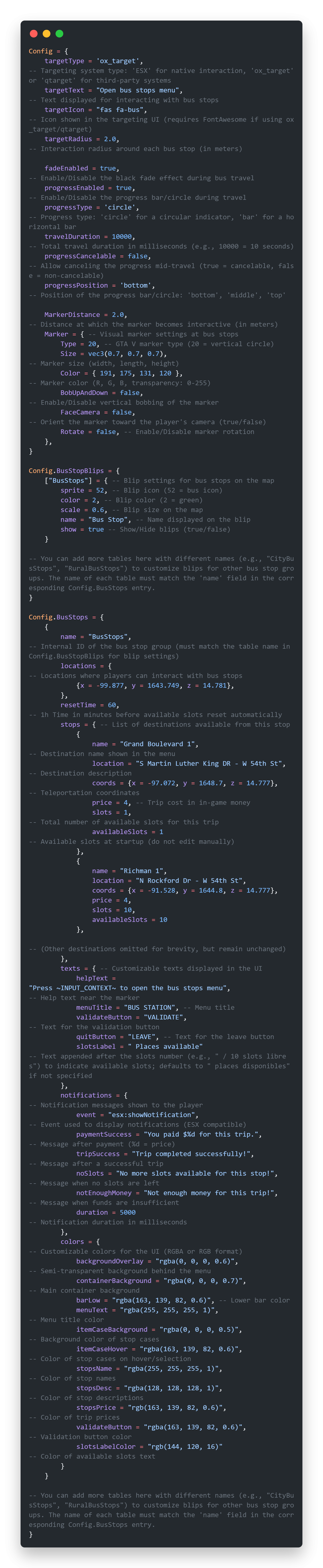 Bus Station Script - FiveM Releases - Cfx.re Community