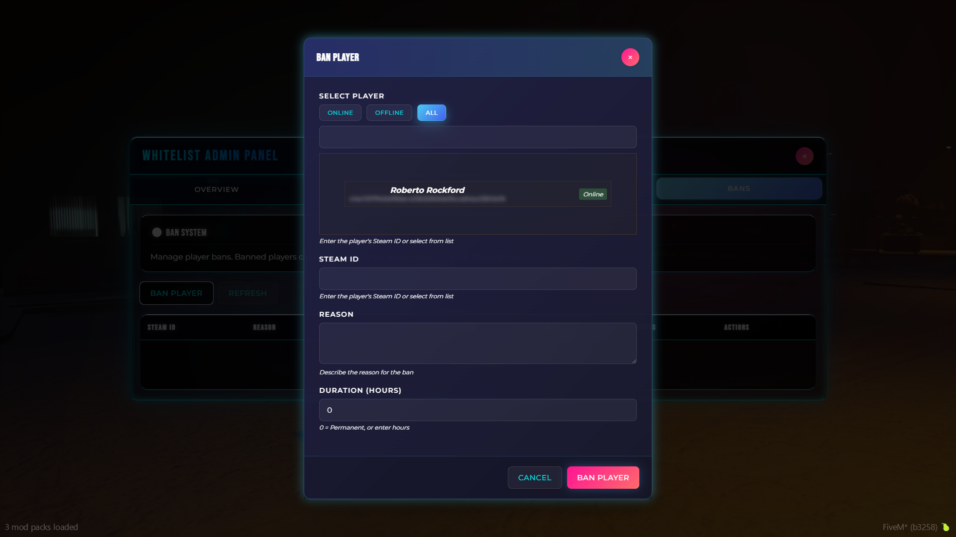 dbnscripts | WHITELIST PANEL