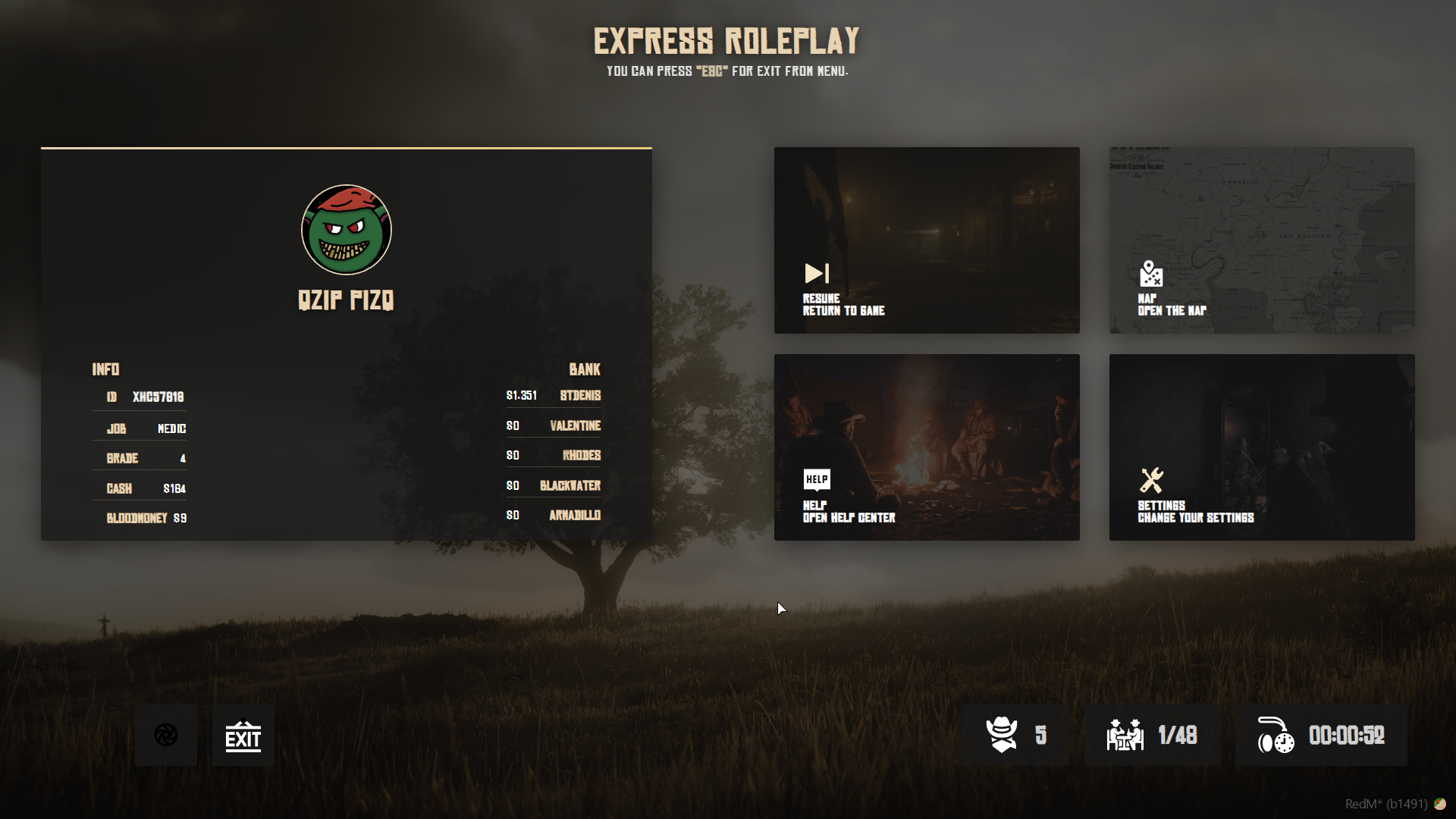 Express Studios · Pausemenu (RSG)