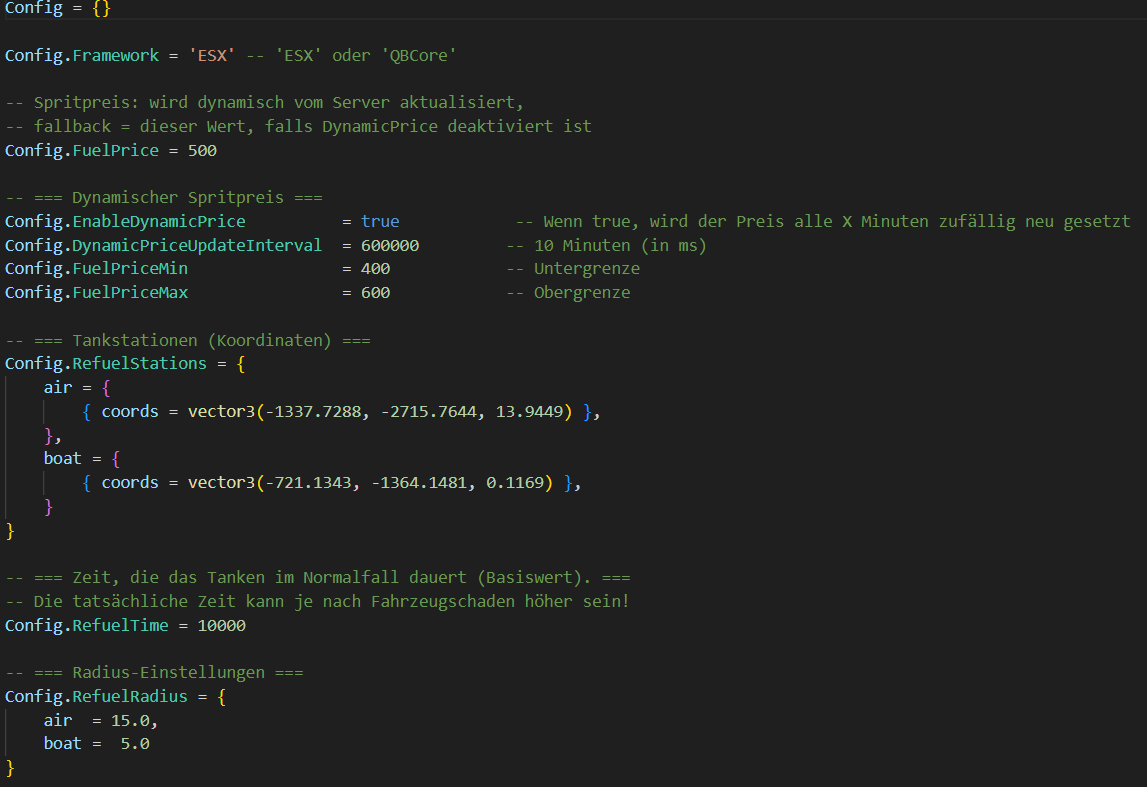 lvScripts · Gasstation for helicopter - planes - boats