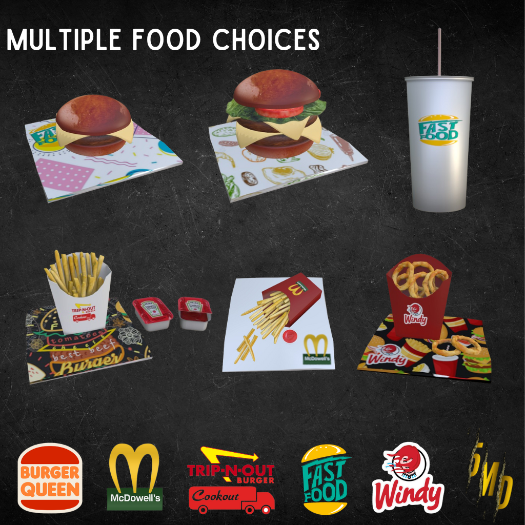 MadeByLex · Fast Food Usable Prop Pack - QB - 5M Devs by Lex420
