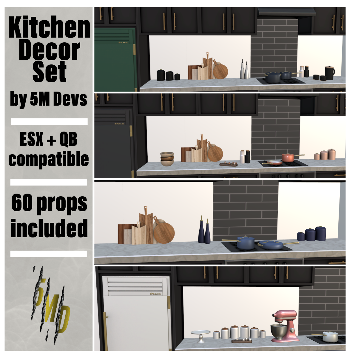 MadeByLex · Kitchen Decor Set Prop Pack - ESX + QB - 5M Devs by Lex420